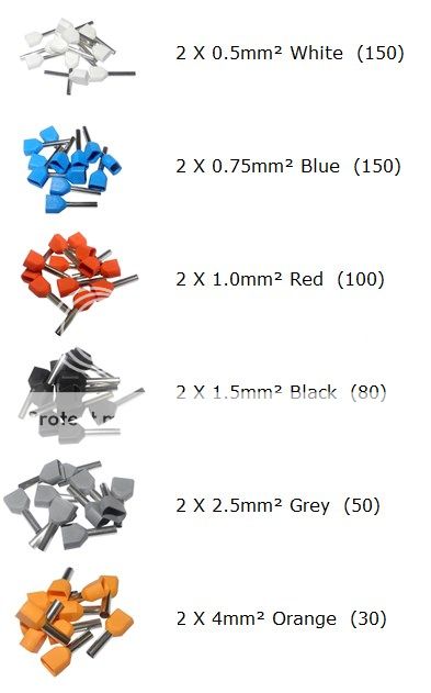 Twin wire bootlace ferrule kit (560) - Rhino Electricians Tools
