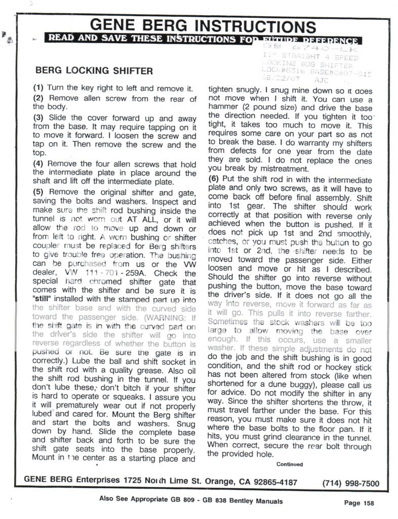 TheSamba.com :: Performance/Engines/Transmissions - View topic - Gene ...